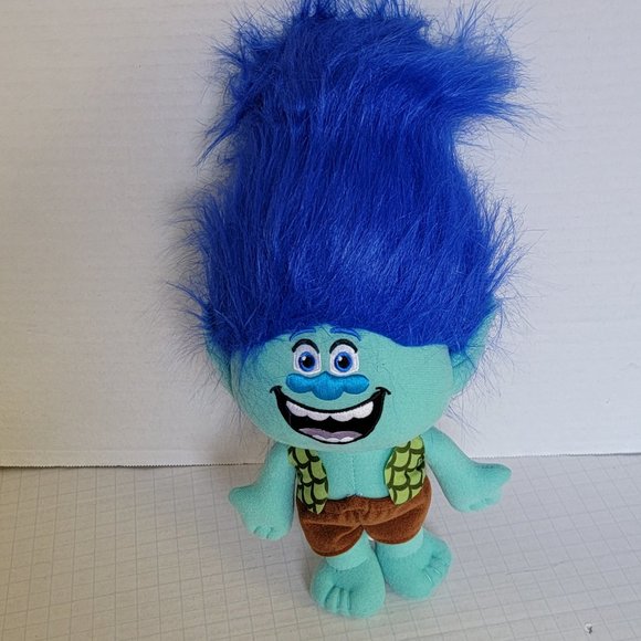 toy factory | Toys | Dreamworks Trolls Blue Hair Movie Smile Happy Toy ...